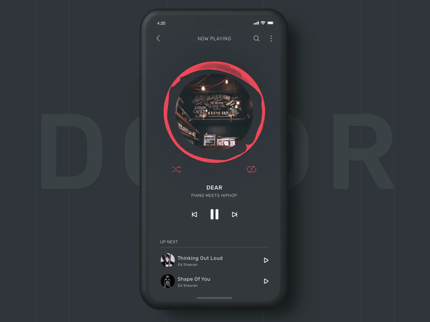 Music player by xfsee for SDC on Dribbble