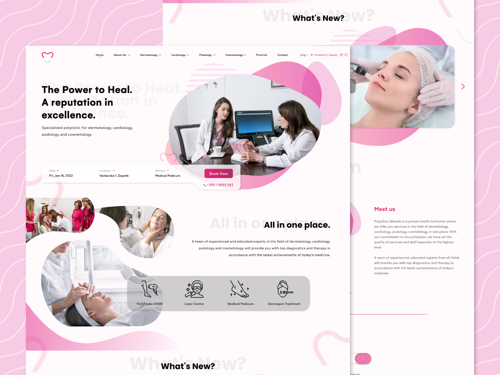 Medical Clinic landing page by Raw Canvas Studio on Dribbble