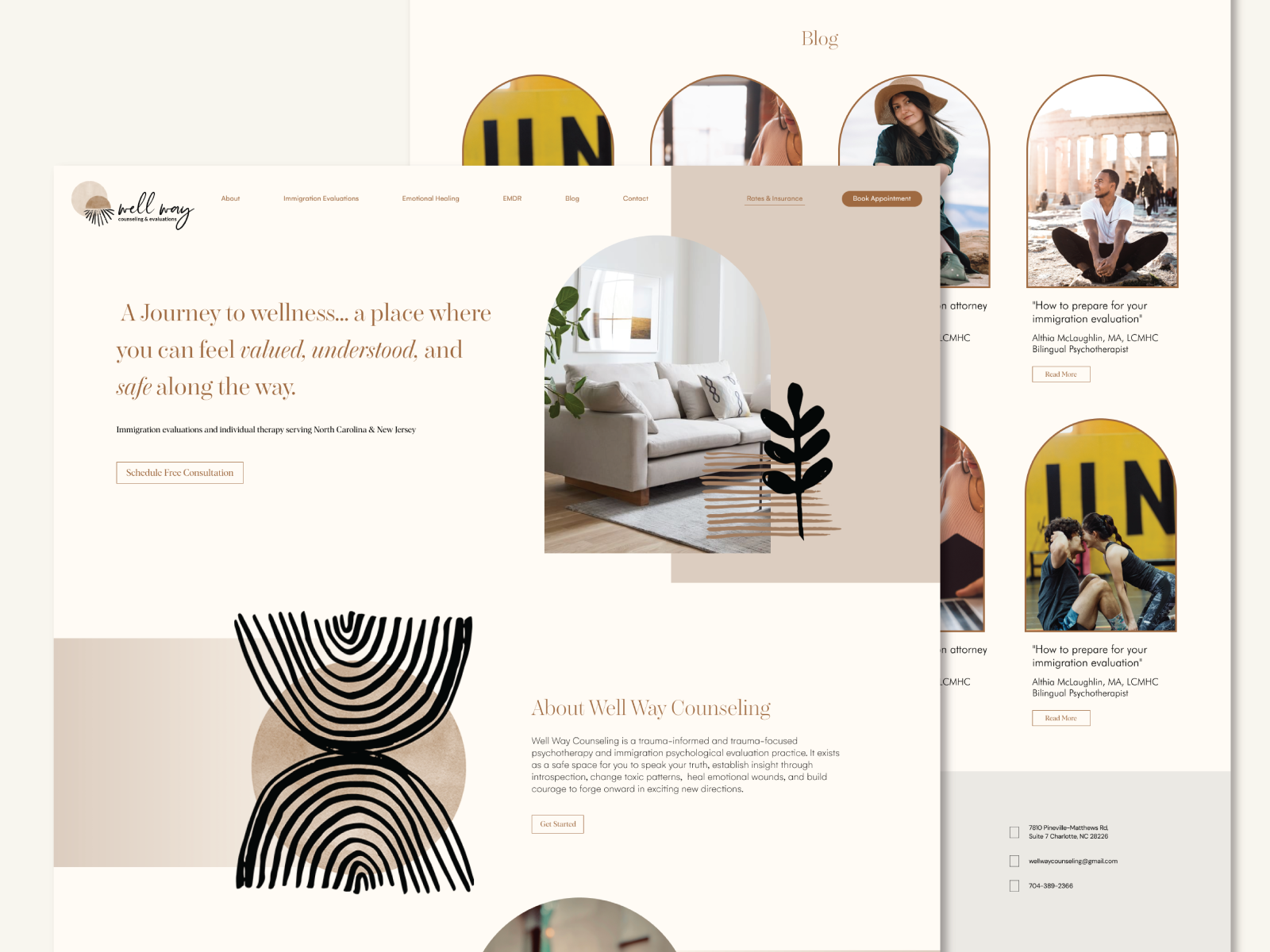 Well Way Counseling Therapy Clinic Website Design by Raw Canvas on Dribbble