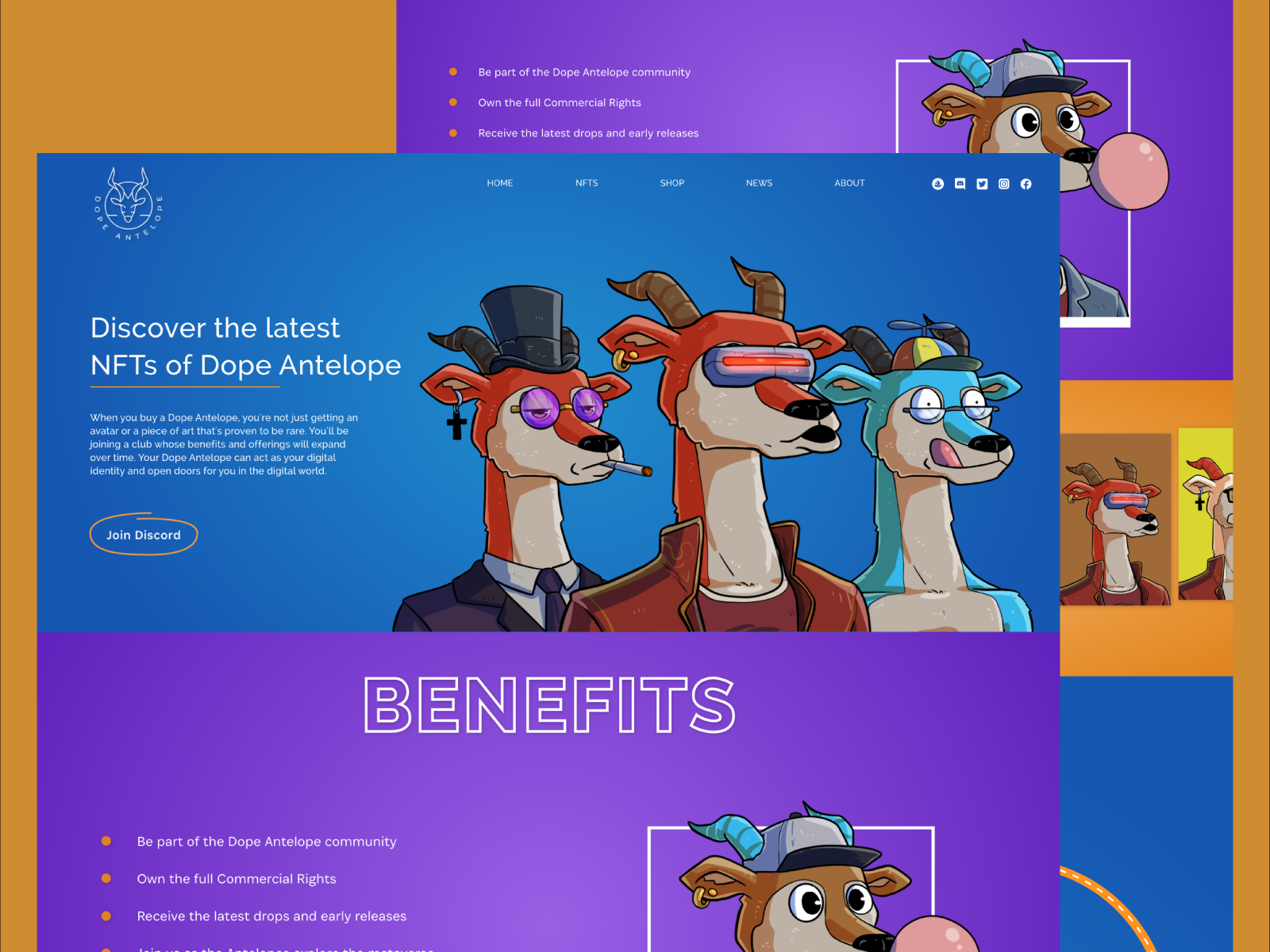 Antelope Sold Out NFT Website by Raw Canvas Studio on Dribbble