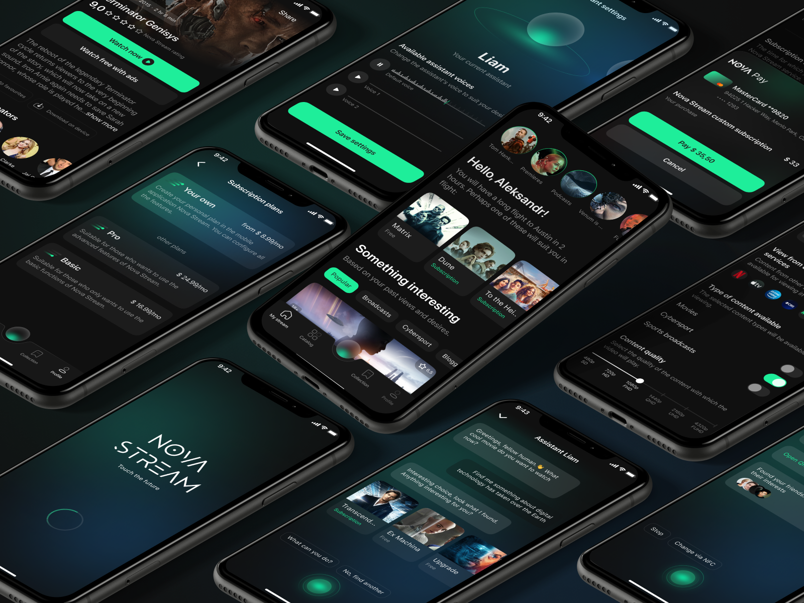 Streaming App «Nova Stream» by Alex Andreev on Dribbble