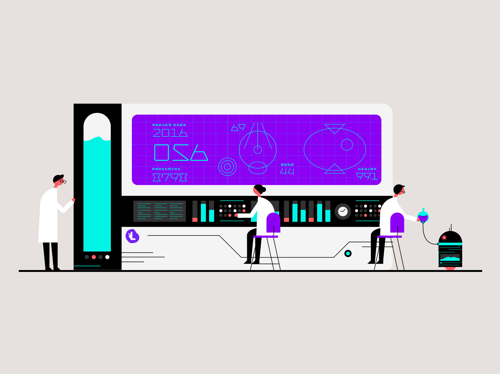 The Lab - Research Spot Illustration by Erick Chévez / VÚO on Dribbble
