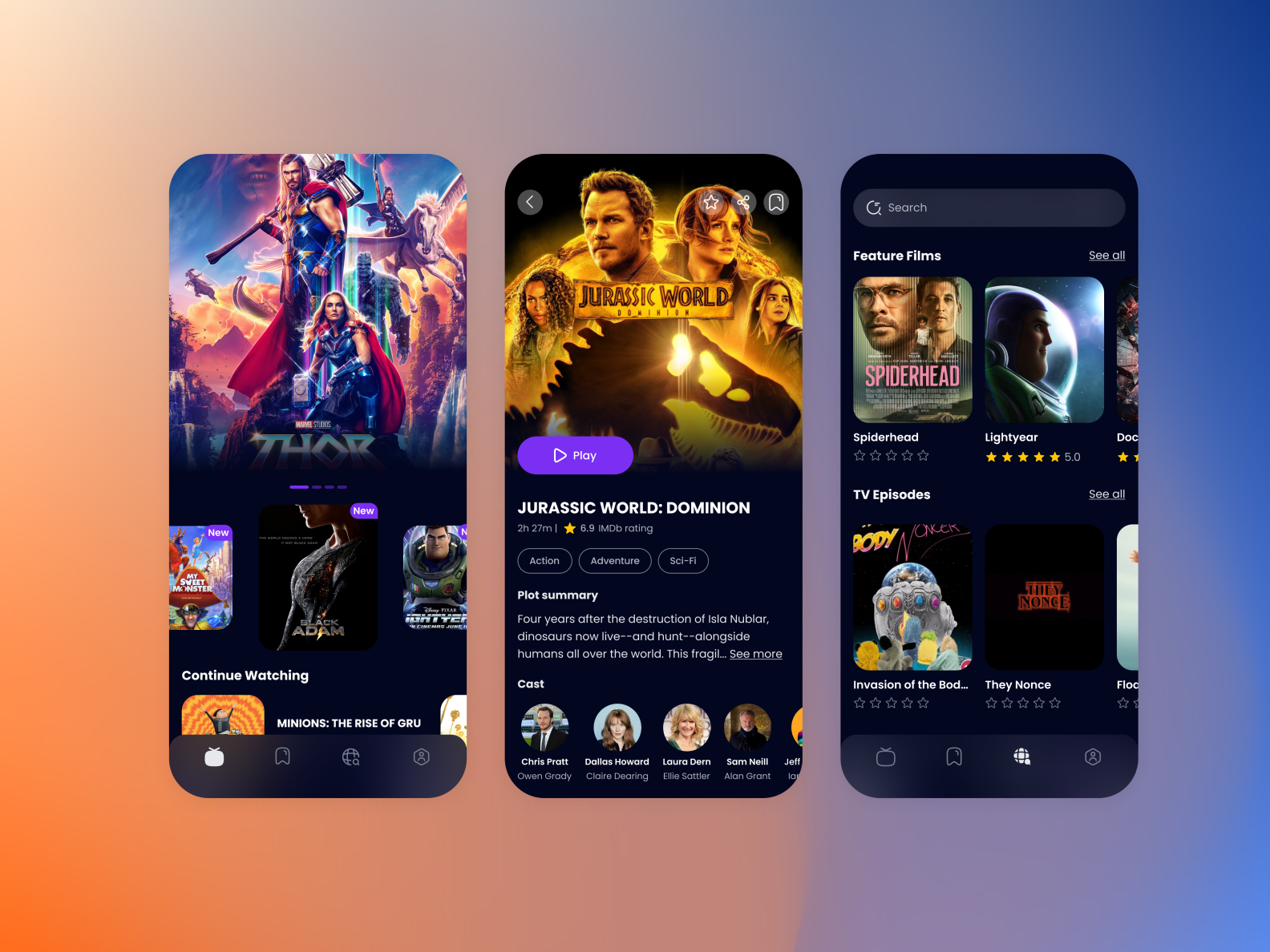 Movie App by Andy Nguyen for BeYo on Dribbble
