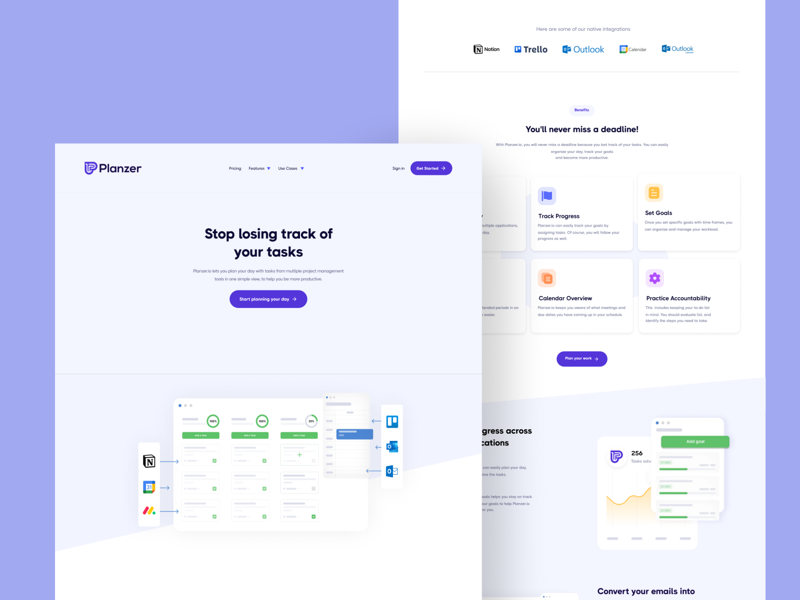 Planzer.io website redesign by Kelvin on Dribbble