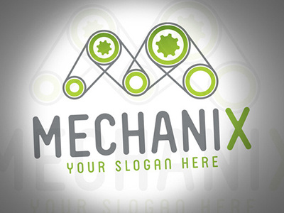 Mechanix Game Engine Logo Template by STRONGHOLD on Dribbble