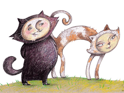 Mr. and Mrs. Cat by Darya Ogneva on Dribbble