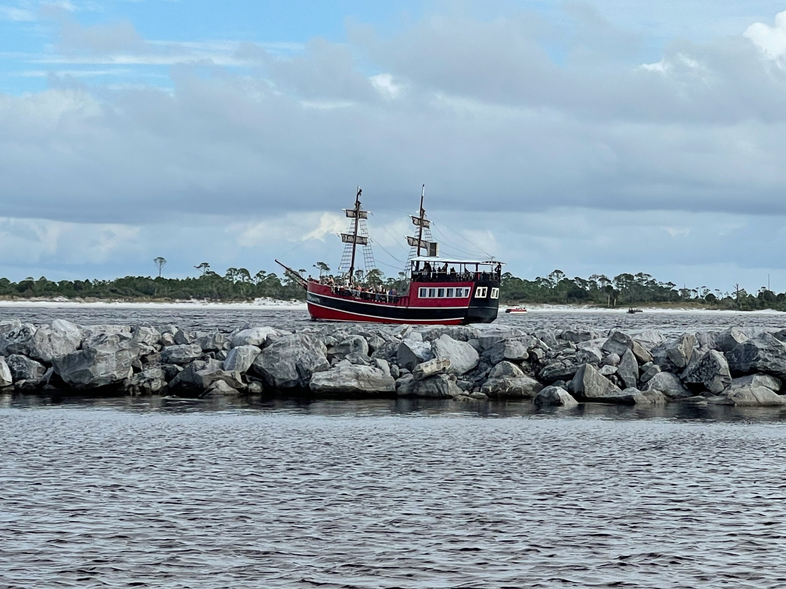 Pirate Ship on the Rocks by Laura on Dribbble