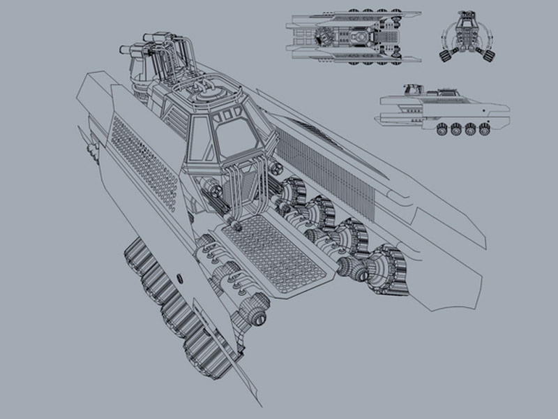 Ship schematics by Breno Girafa on Dribbble
