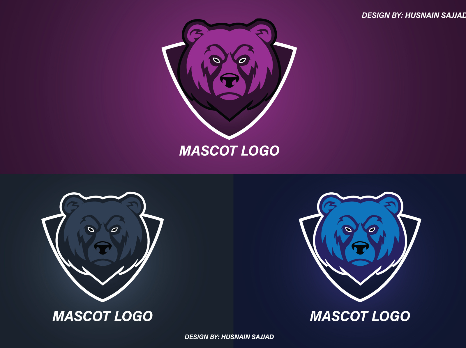 Mascot logo. by Husnain Sajjad on Dribbble