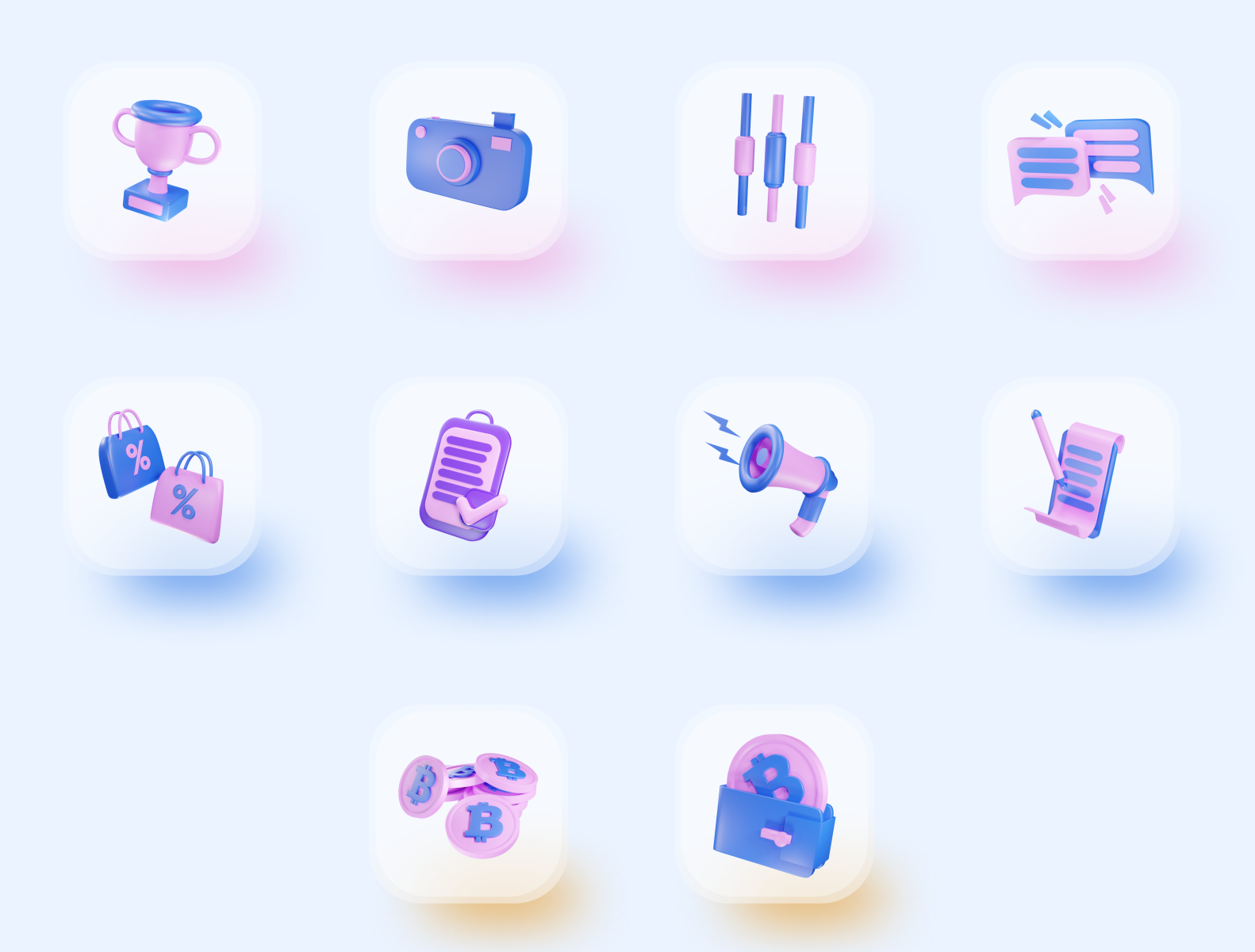 3D ICONS Mini Pack Vol. 1 by Rainslide Studio on Dribbble