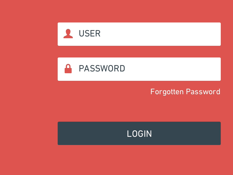 Login with animated input labels by Steinar Ingi Farestveit on Dribbble