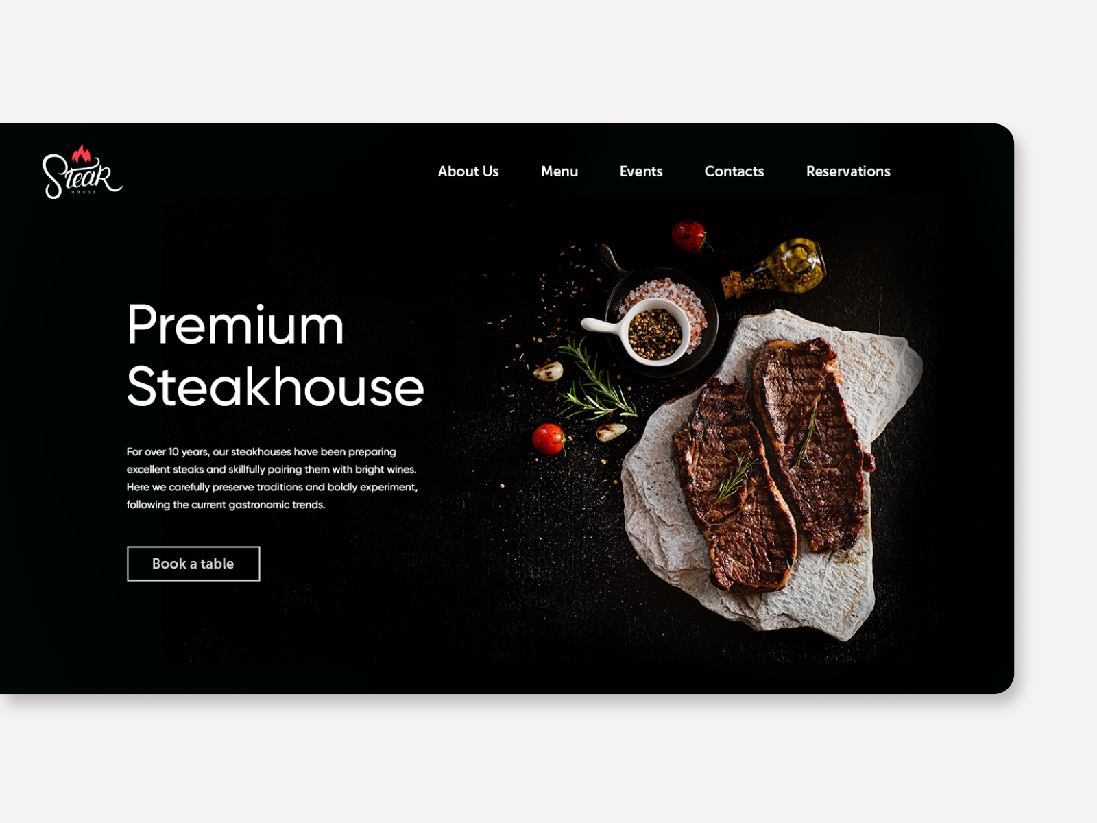 Stake House concept by Anastacia Liubimova on Dribbble