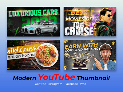Modern Thumbnail Design by GrafiXer Bro ‌ on Dribbble