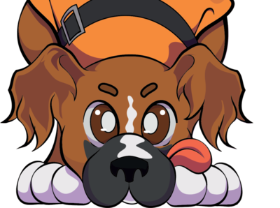 Akumi dog bookmark by Geraldine on Dribbble