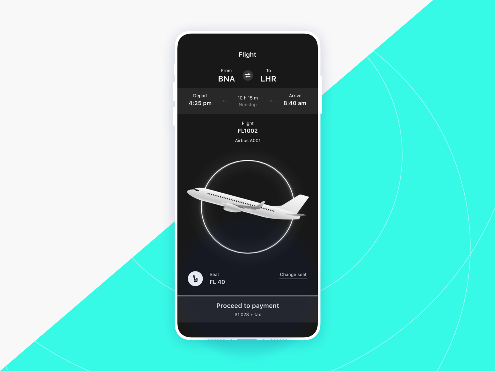 Booking Flight UI by Andrew Wierzba on Dribbble