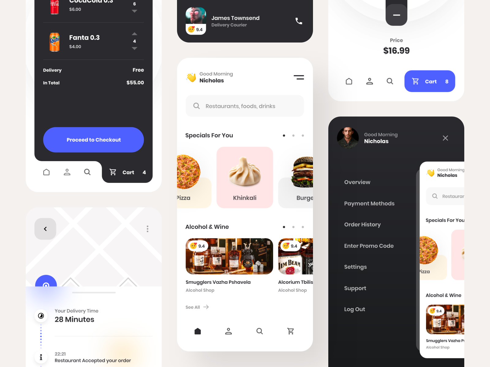 Foodio App by Nicholas Ergemla for Steelmonk on Dribbble