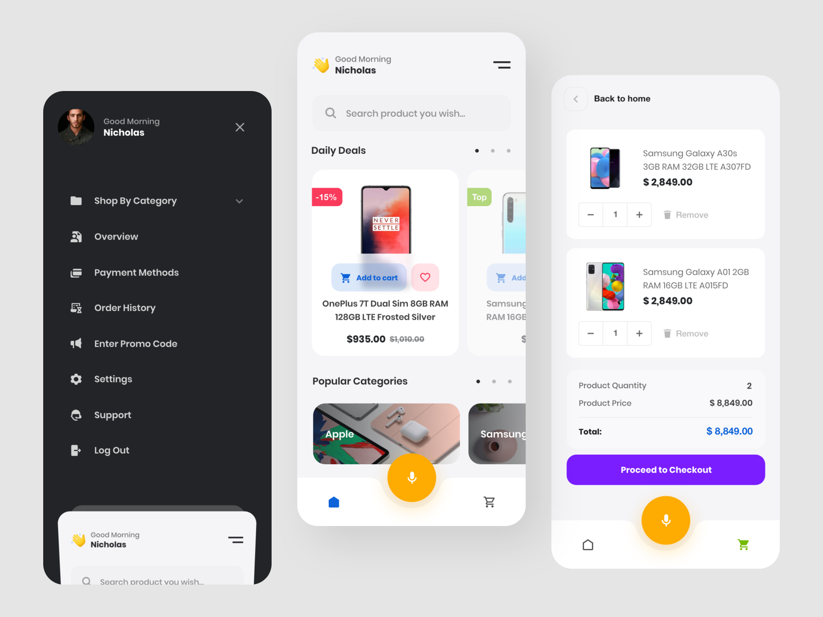 ECommerce App By Nicholas design For Steelmonk On Dribbble