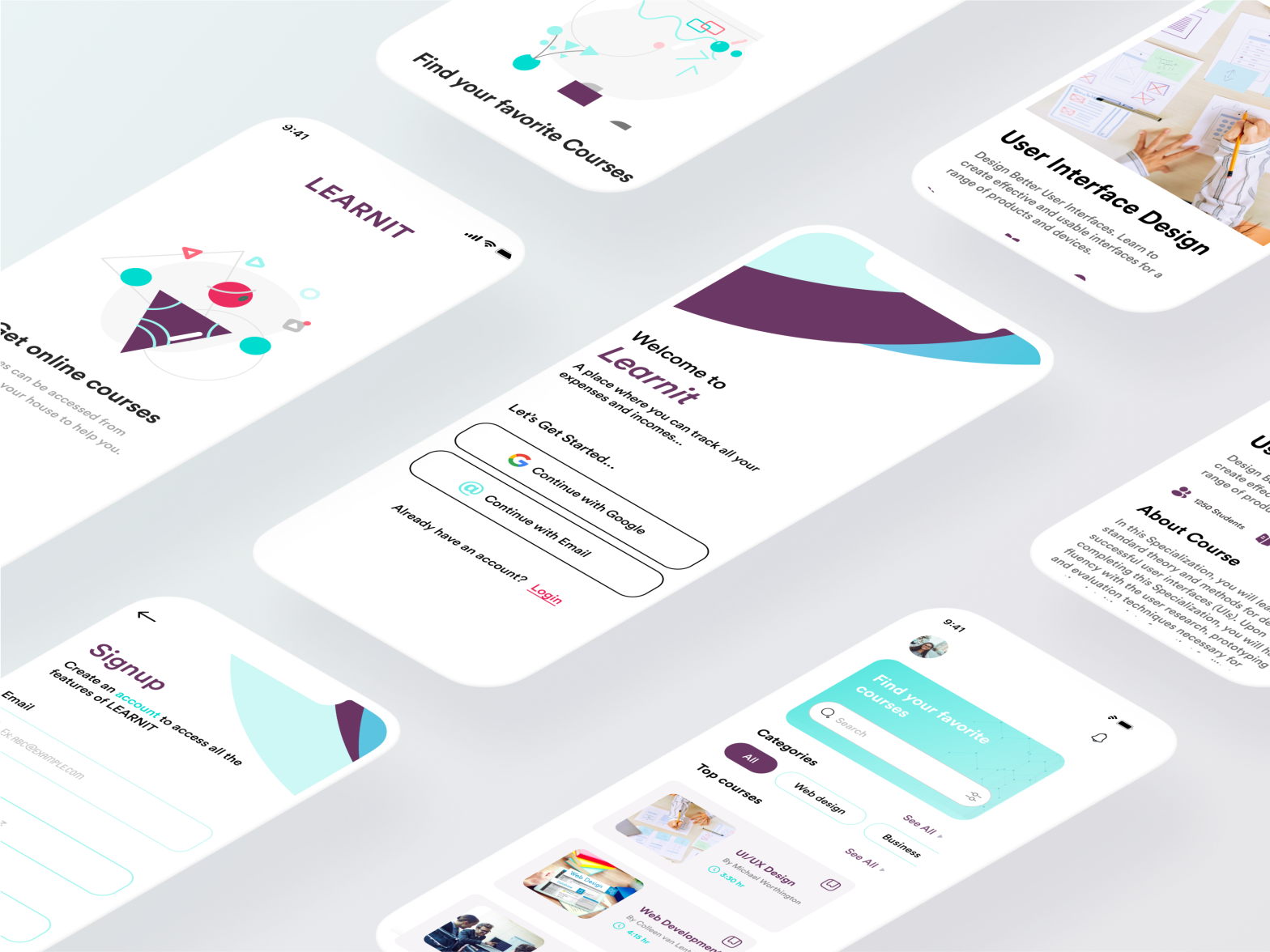 E-Learning App by parastoo on Dribbble