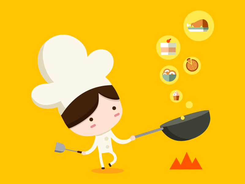 Food master by Rachel Fu on Dribbble