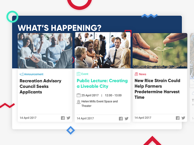 News Feed UI by Cem Özsezgin for userspots on Dribbble
