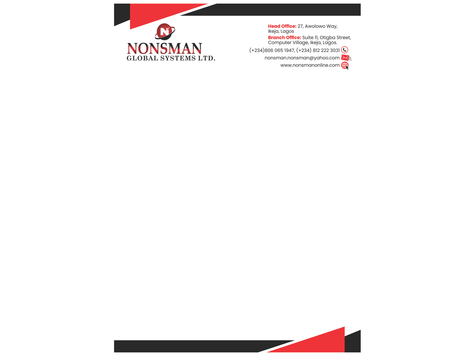 Letterhead Design by Samuel .B. Adebayo on Dribbble