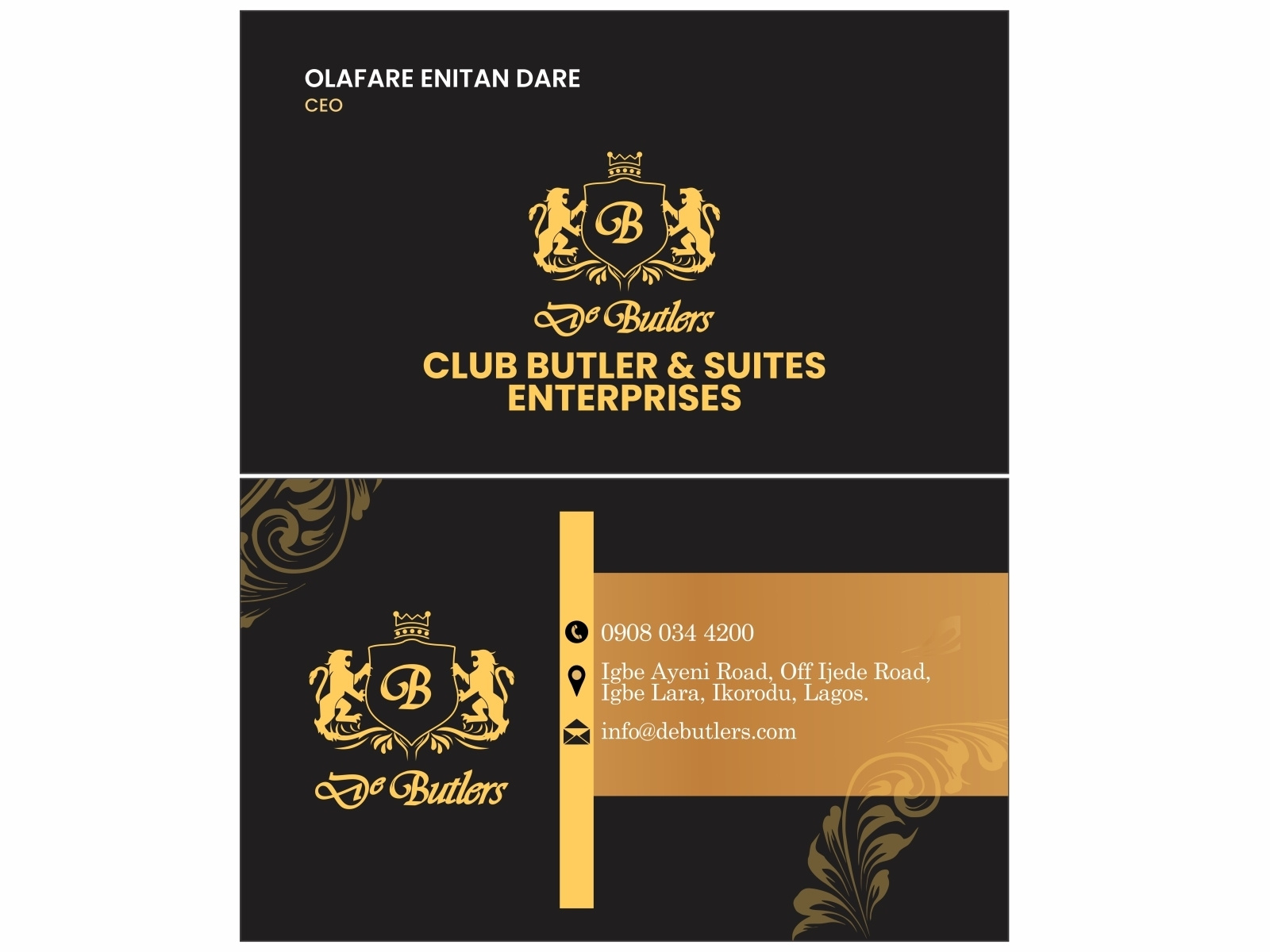 Business Call Card Design by Samuel .B. Adebayo on Dribbble