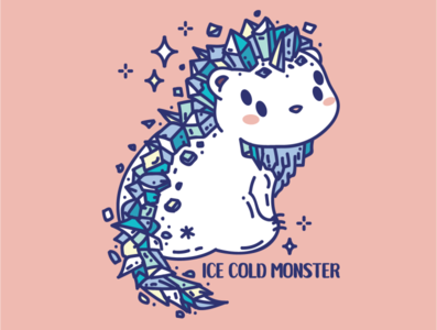 Frozen Monster Vector Illustration by Spirimal on Dribbble