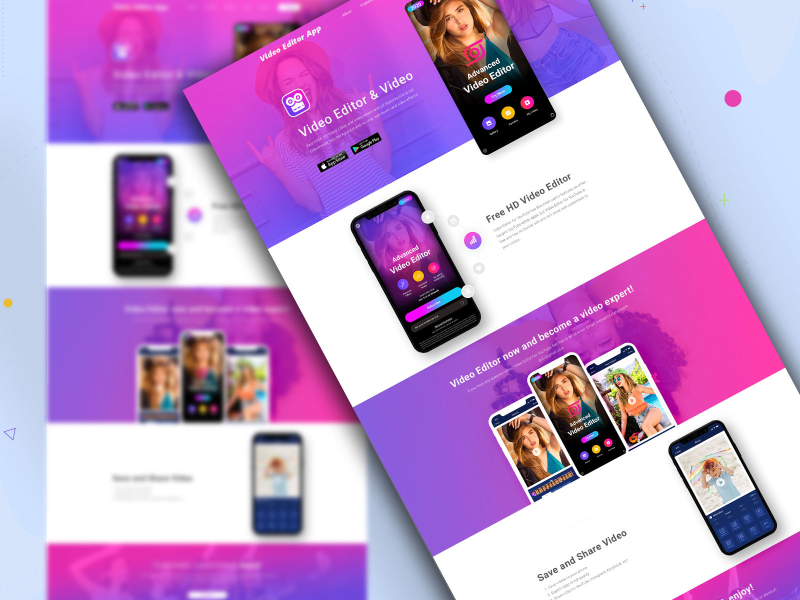 Video-Editor-App_Landing_Page by Nishan Sarkar on Dribbble
