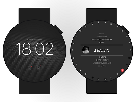 Smartwatch UI by Alistair on Dribbble