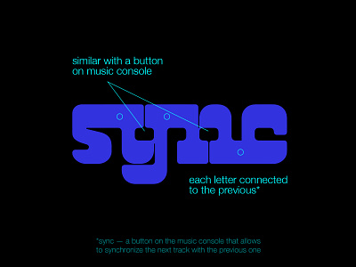 Logotype "SYNC" – process by Anastasia Tiuleneva on Dribbble