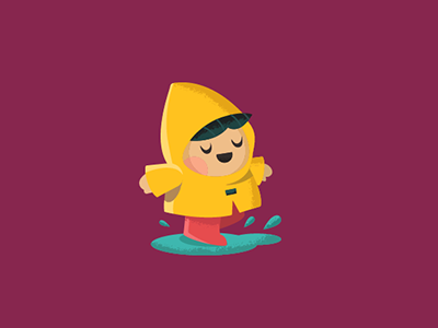 Puddle Jumping by Carlos Puentes | cpuentesdesign on Dribbble