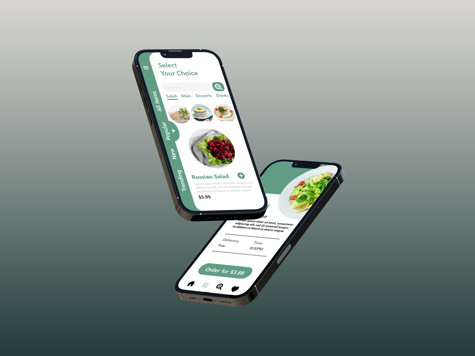 Food Salad App | Food Menu Ui by Muskan Falak on Dribbble
