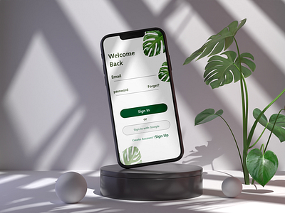 Organic E-Commerce App Design Concept | Login Screen by Muskan on Dribbble