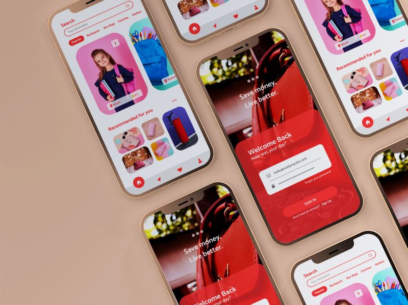 BAGS - Luxury Bag Market App | Products App Ui by Muskan Falak on Dribbble