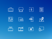 Slim Square Icons by Iris Li on Dribbble