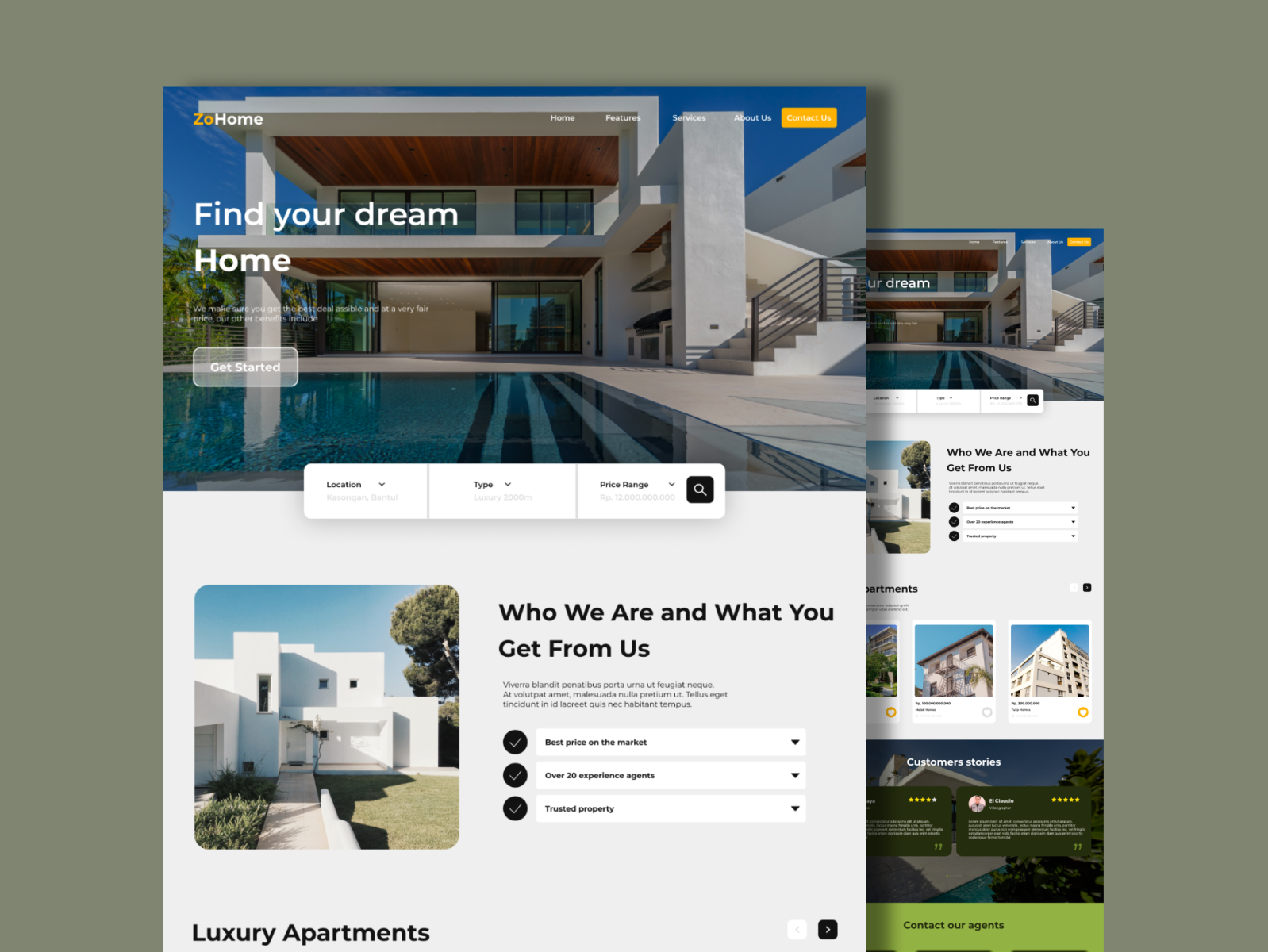 Digital Home Marketing by Rizky Indra Wijaya on Dribbble