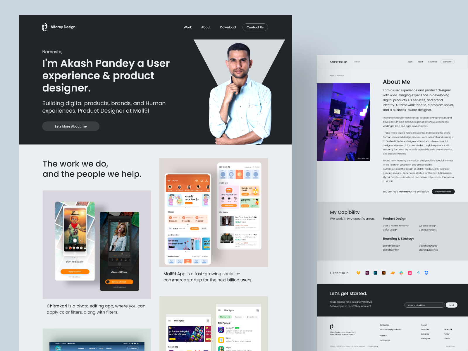 Aitarey Design- Personal Branding by Akash Pandey on Dribbble