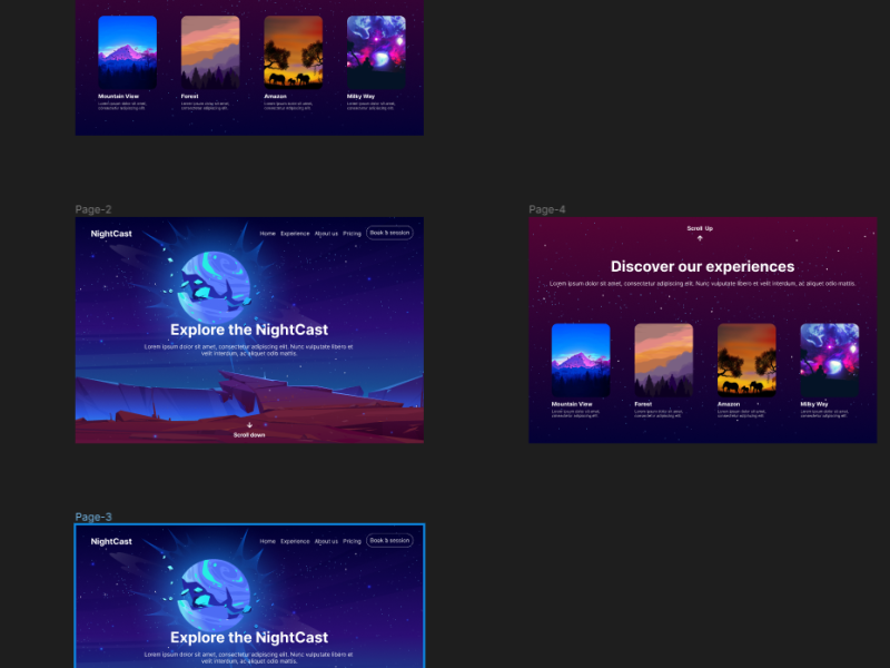 NightCast Web/Desktop Ui Design by Muhammad Faizan Elahi on Dribbble