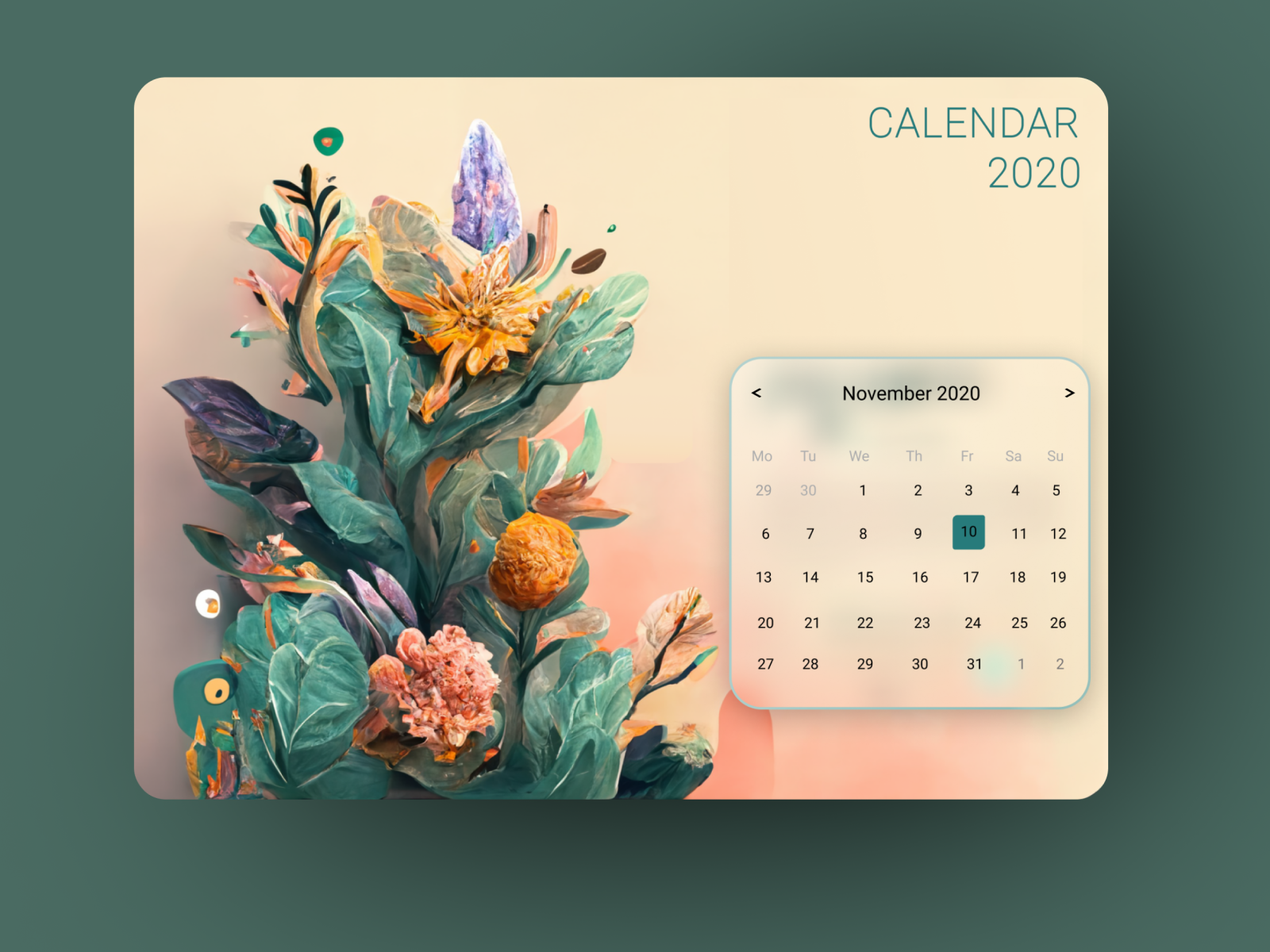 Online Calendar UI by Lavanya on Dribbble
