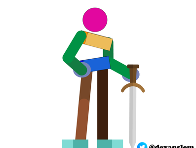 sword stance pose by Dex Anslem on Dribbble