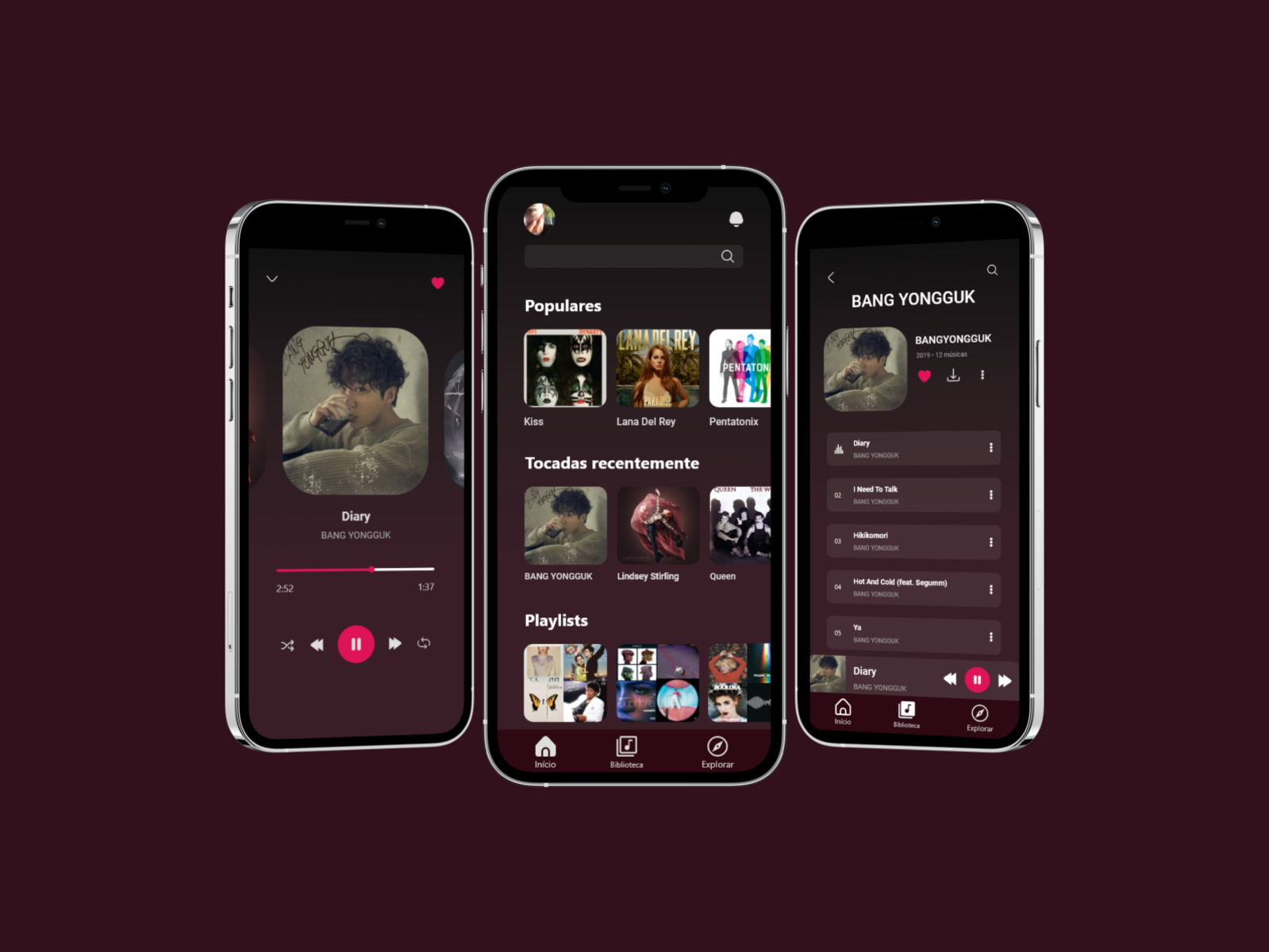 Music Player App | UI Design by Ana Trindade on Dribbble
