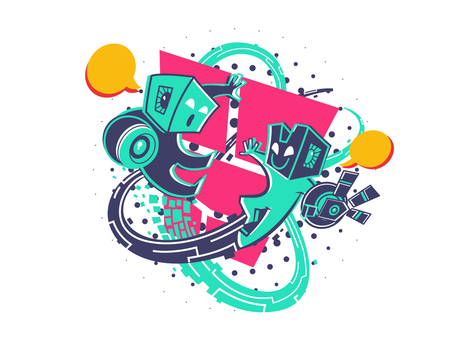 Tech Characters Illustration by Not0 on Dribbble