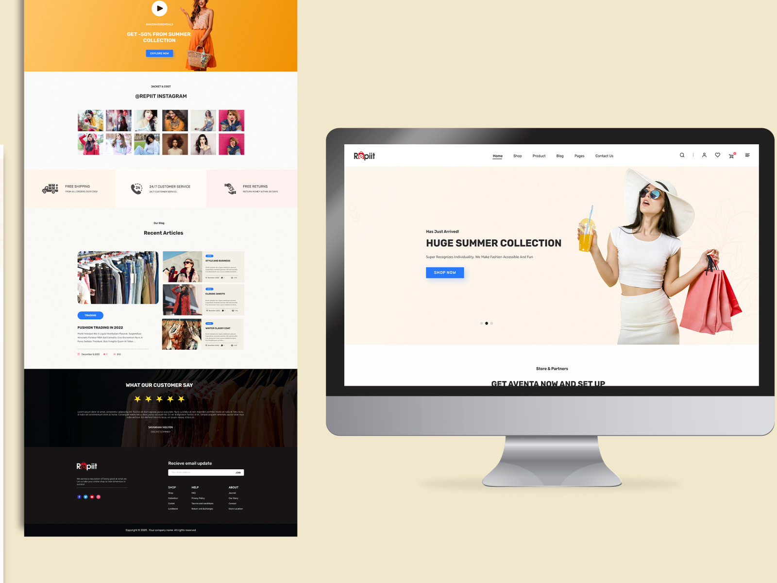 Fashion E-commerce Website Template by Md Mehedi Hasan on Dribbble