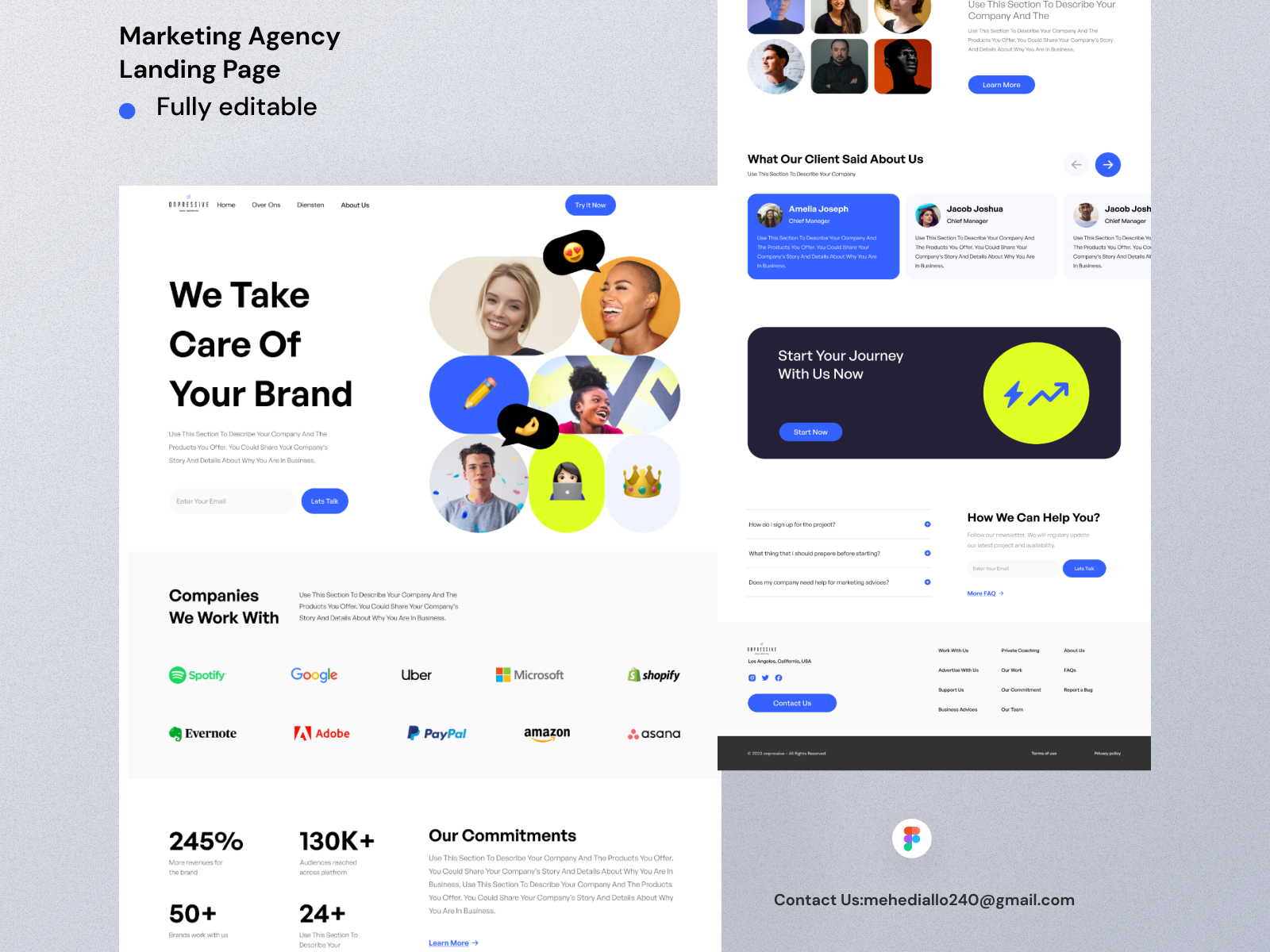 Marketing Agency landing Page Design by Md Mehedi Hasan on Dribbble
