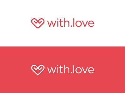 with.love logo by Jan Meeus on Dribbble