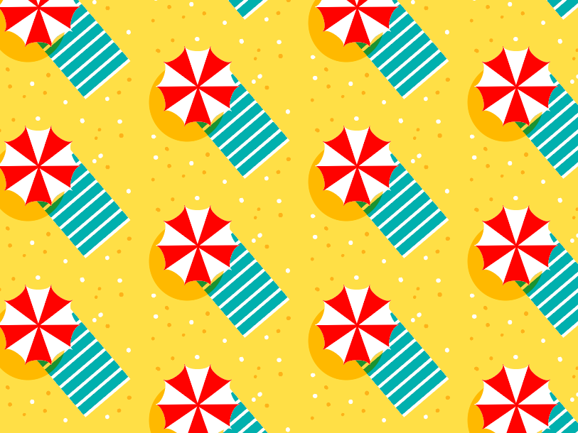 Beach Pattern by Miss Chatz 💜 on Dribbble