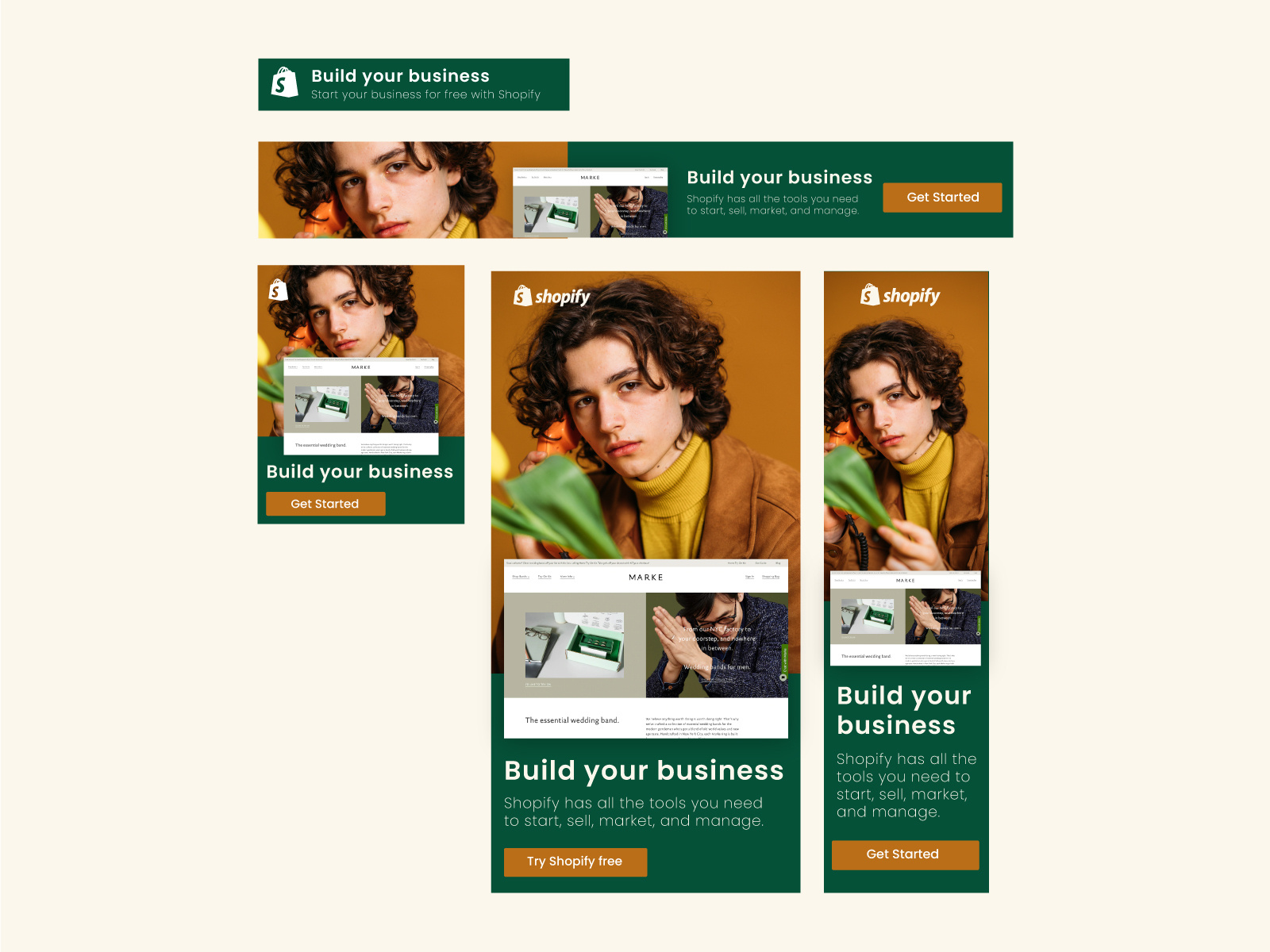 Shopify display ads by Hamza Ali on Dribbble