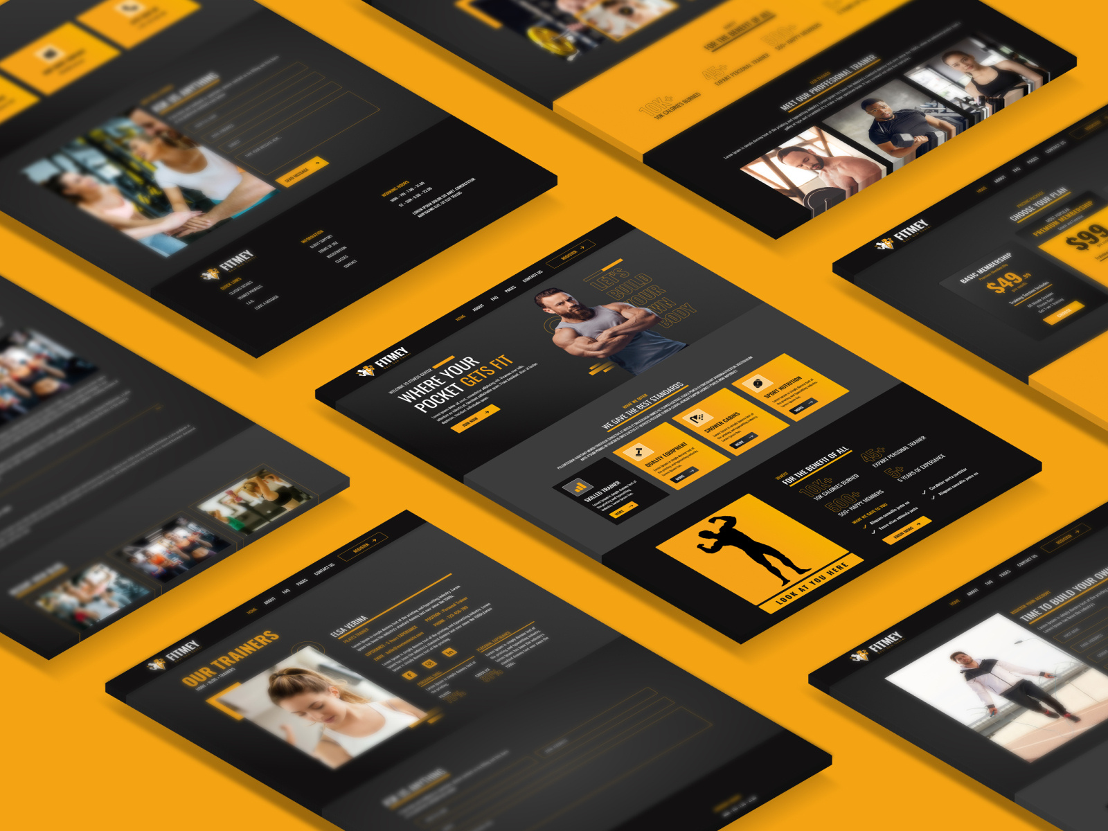 Fitmey - GYM Personal Trainer Fitness Ui Template by Debuggers Studio ...