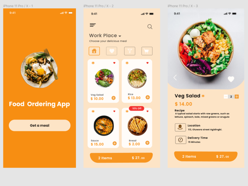 Food Ordering App by Ragini Shirwalkar on Dribbble