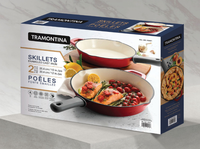 Cast Iron Skillets packaging by Alexandra on Dribbble